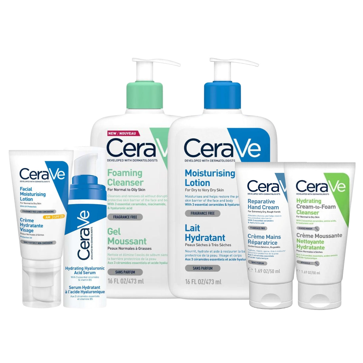 CeraVe Head to Toe Bundle with Free Mini