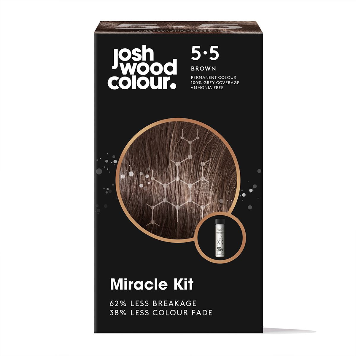 Josh Wood Colour Miracle System Permanent Colour Kit Shade 5.5 Brown