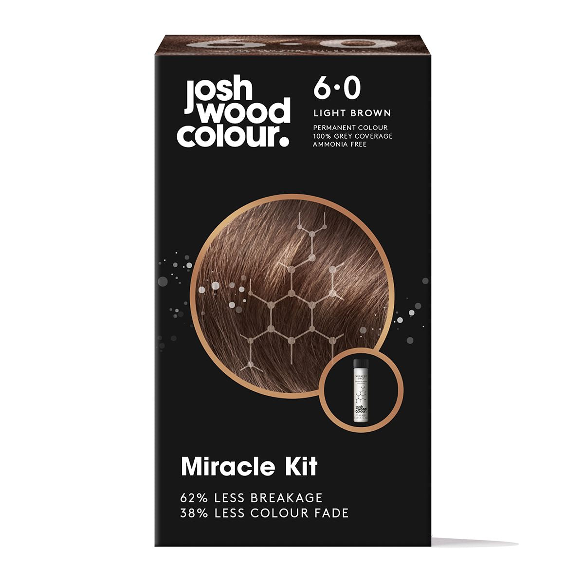 Josh Wood Colour Miracle System Permanent Colour Kit Shade 6.0 Light B