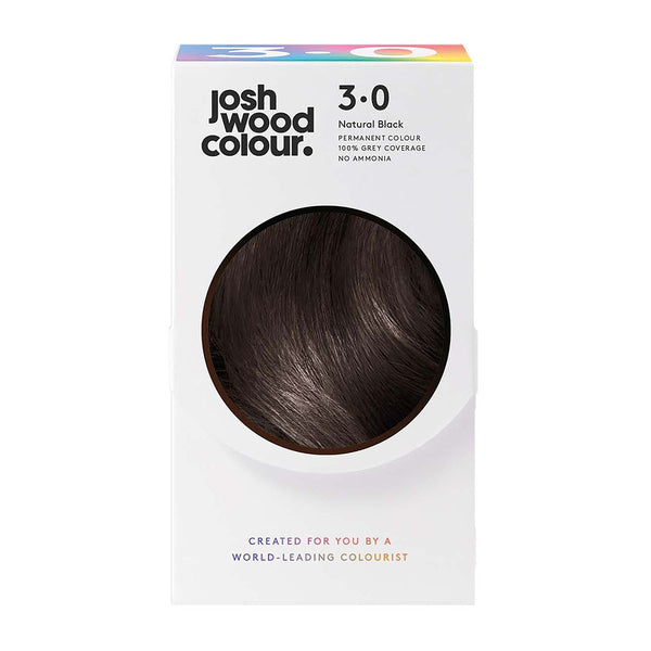 Josh Wood Colour Permanent Colour Kit -3 Natural Black.