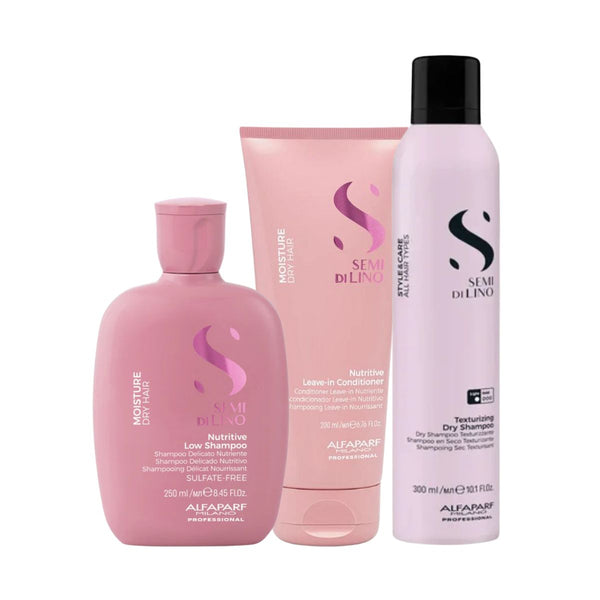 Millies Exclusive Alfaparf Milano Semi Di Lino Nutritive Trio with Com