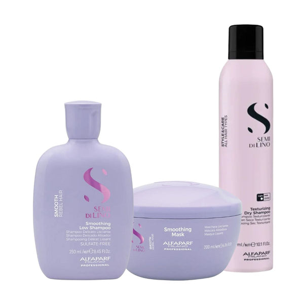 Millies Exclusive Alfaparf Milano Semi Di Lino Smoothing Trio with Com