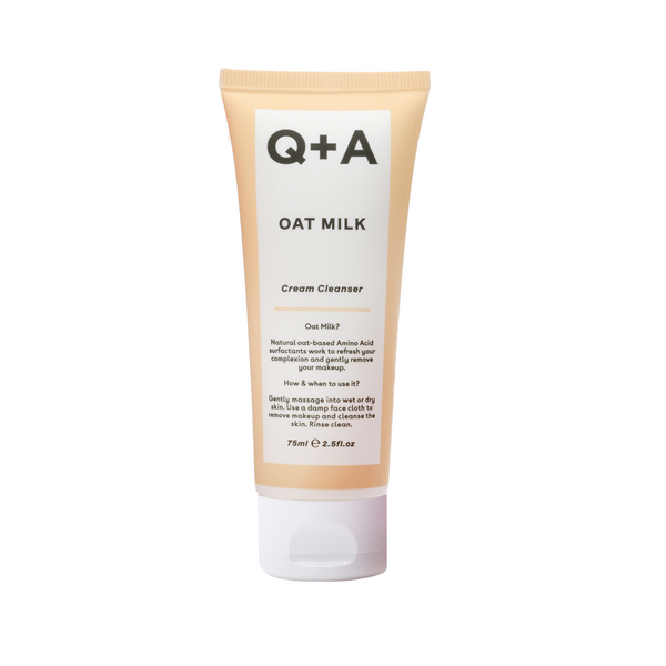 Q+A Oat Milk Cream Cleanser 75ml.