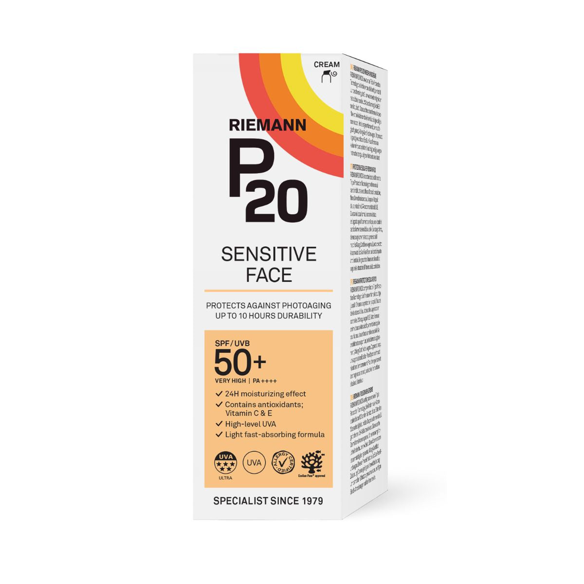 P20 Sun Protection SPF50+ Face Sensitive 50g